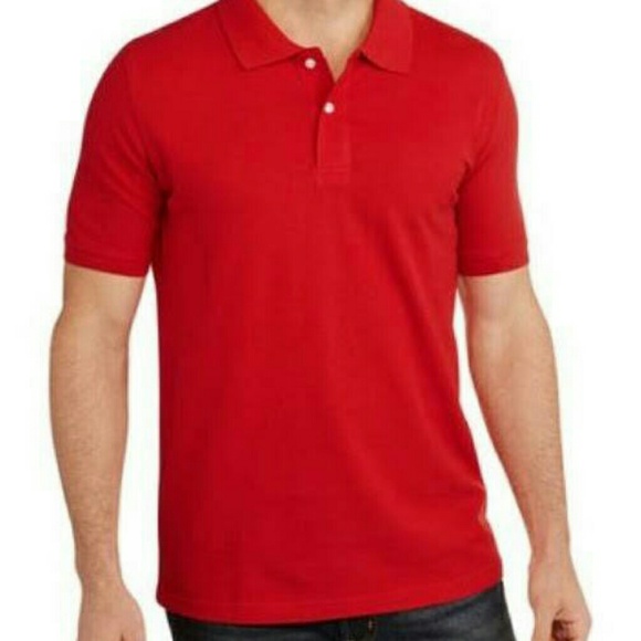 Faded Glory | Shirts | Faded Glory Red Polo Mens Size Xl | Poshmark